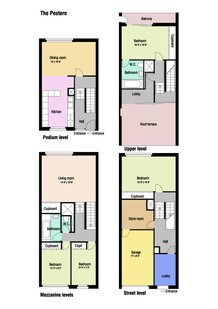 The Postern House Plans | BARBICAN LIVING