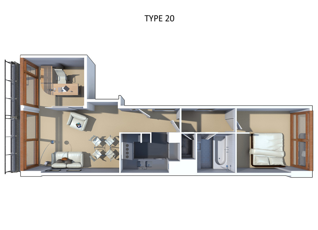 Defoe House Flat Plans | BARBICAN LIVING